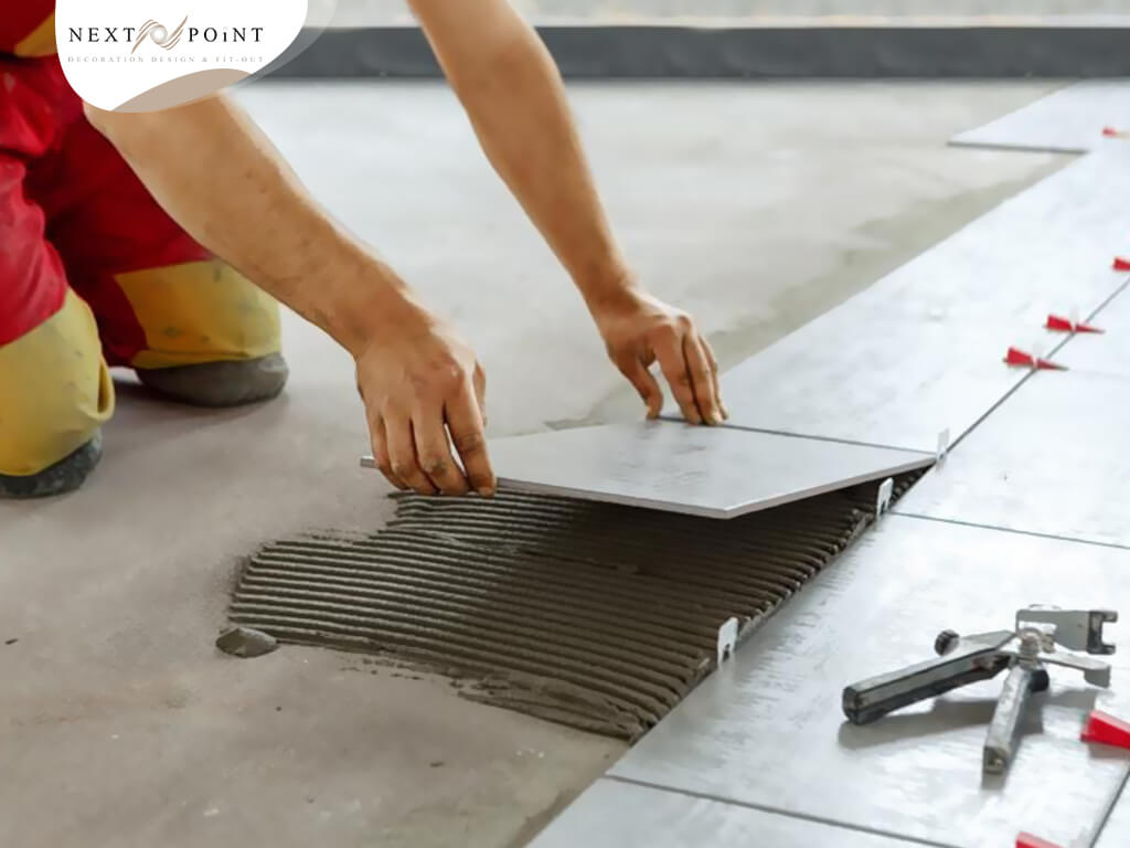 Flooring Work - Next Point Decoration Design & Fit-Out